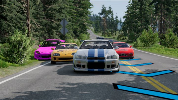 УЛИЧНАЯ ГОНКА ИЗ ФОРСАЖА 2 В BEAMNGDRIVE!