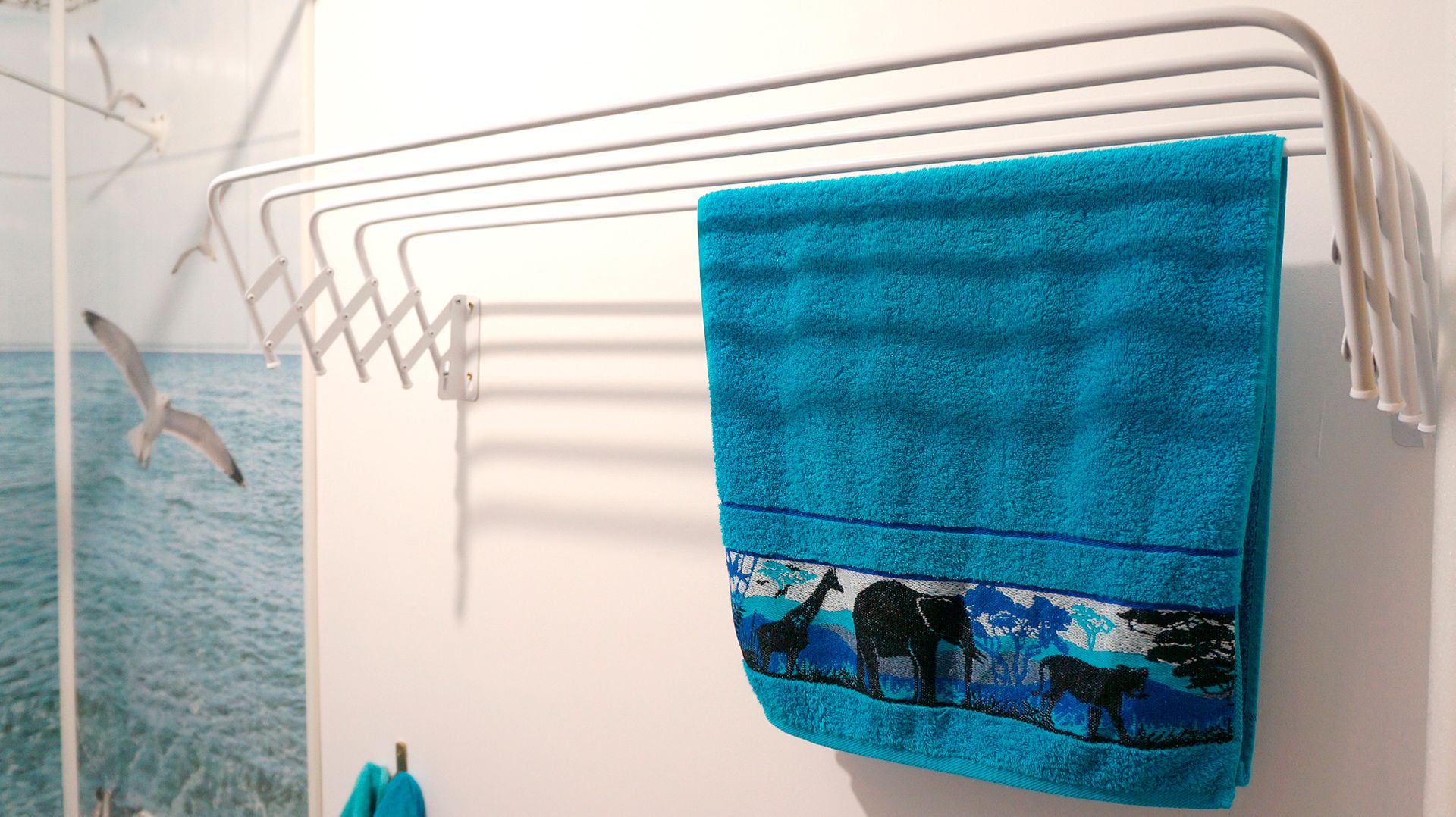 Сушилка для белья настенная раздвижная Лиана | Наша ванная и химич. средства которыми я пользуюсь