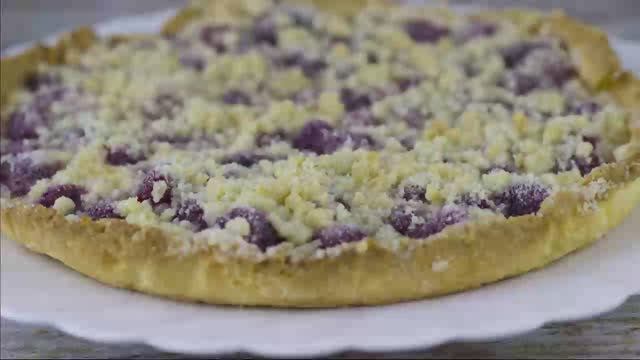 Пирог со свежей малиной в духовке - вкусный, нежный, ароматный и по очень простому рецепту!