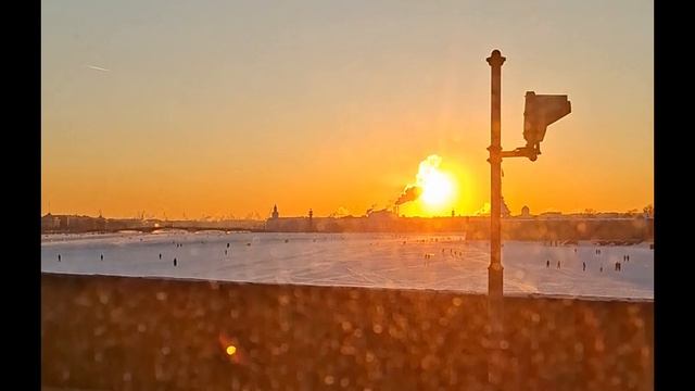 Закат на Троицком мосту