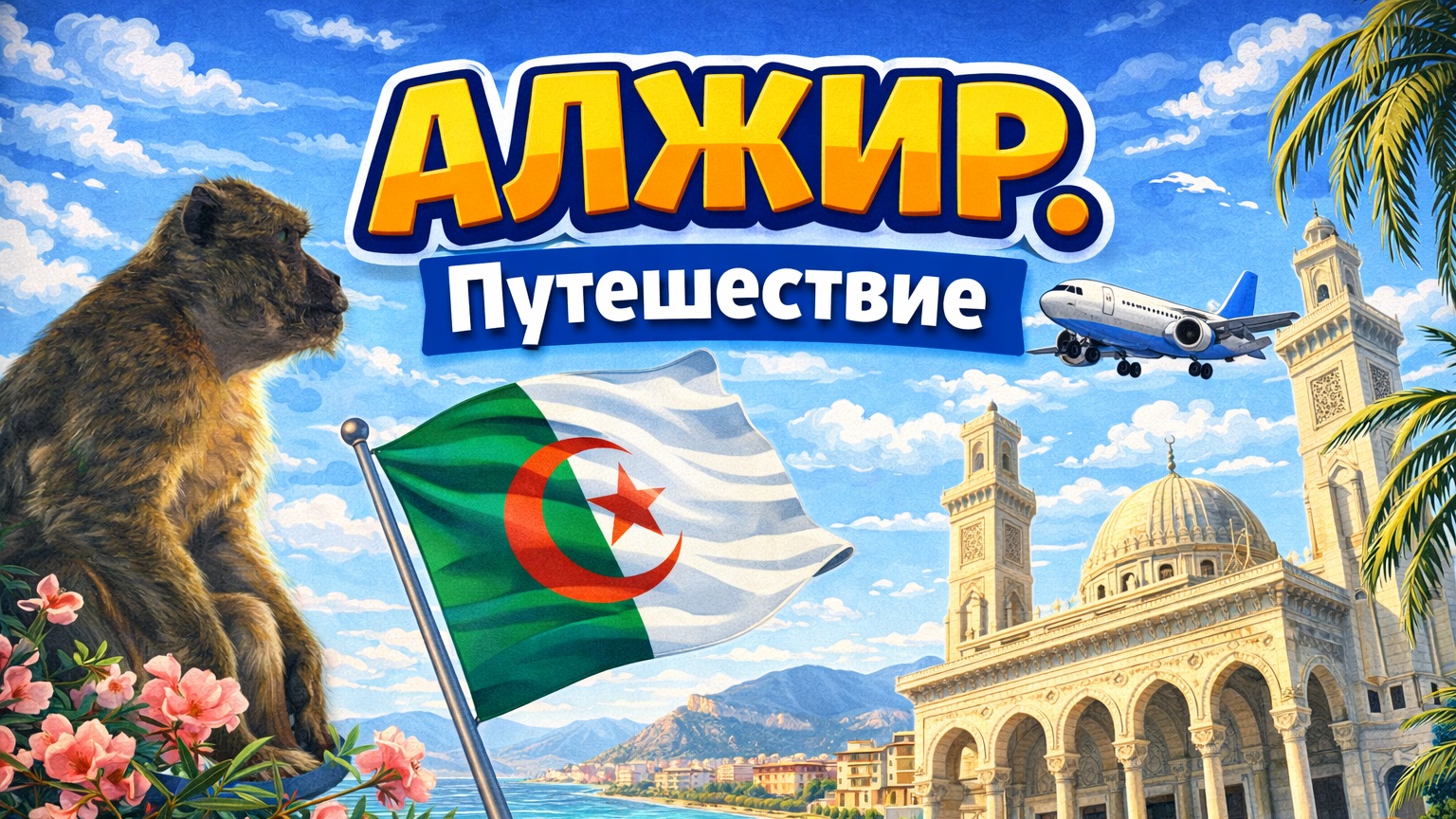 Алжир 🇩🇿 дорога по Сахаре