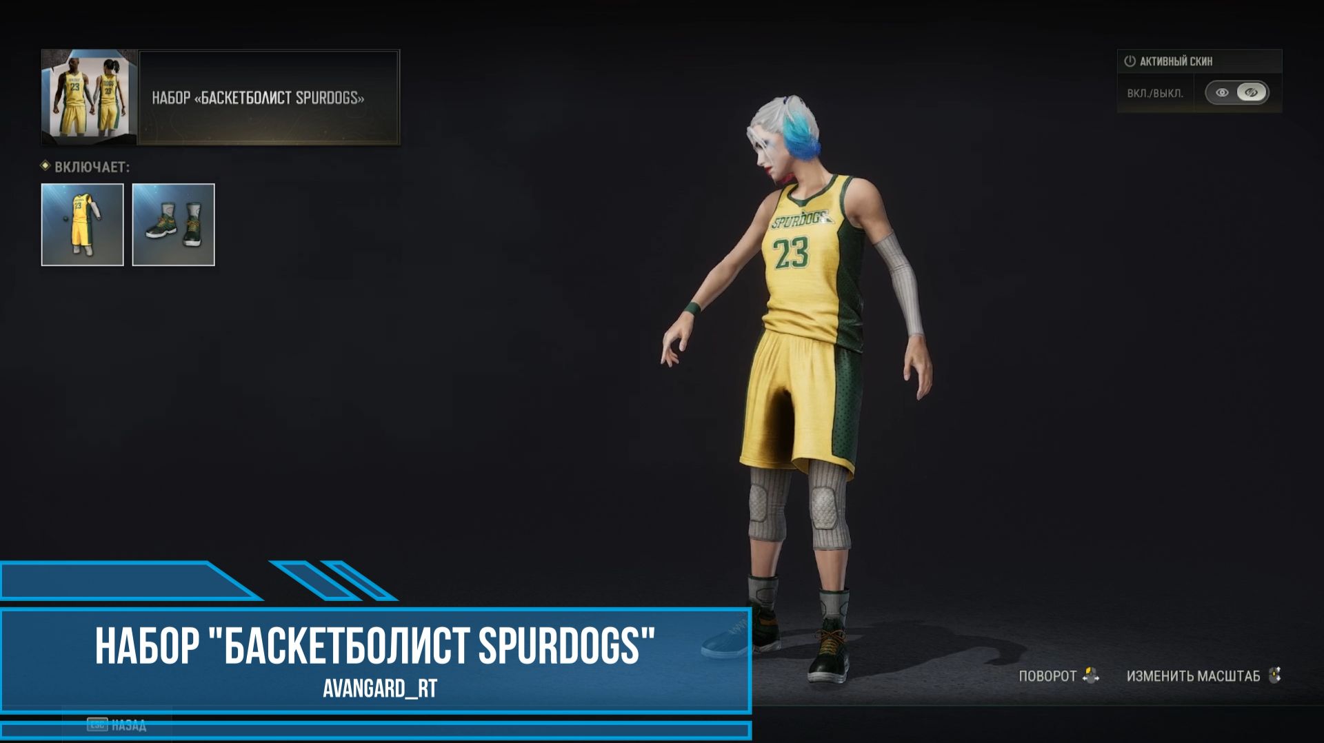 PUBG - Набор "Баскетболист Spurdogs"