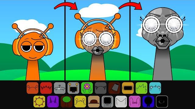 ДЕЛАЕМ СПРУНКИ SCP! ОРАНЖЕВЫЙ СПРУНКИ ТРАНСФОРМИРУЕТСЯ В МЕМ OOH WISH! SPRUNKI INCREDIBOX РЕАКЦИЯ