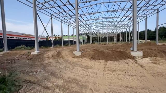 Каркас из металоконструкций 1440 м2 Московская область  д. Дятловка 01.08.2025