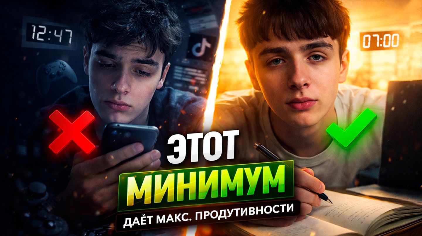 ЭТА РУТИНА ЛУЧШЕ ВСЕГО подходит для МАКСИМАЛЬНОЙ продуктивности!/ Каждый Должен делать ЭТОТ МИНИМУМ