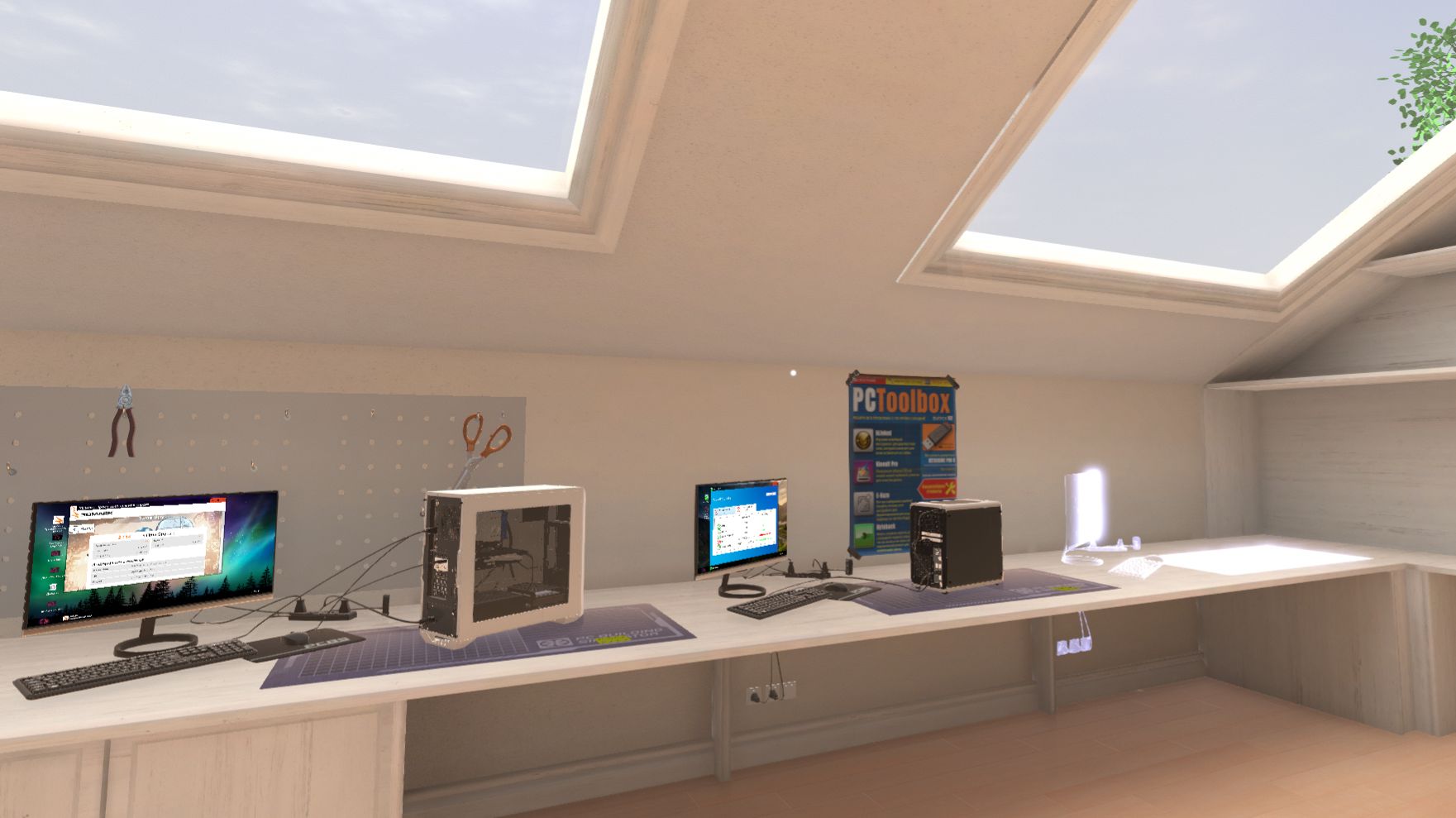 6. PC Building Simulator. Новая светлая мастерская.