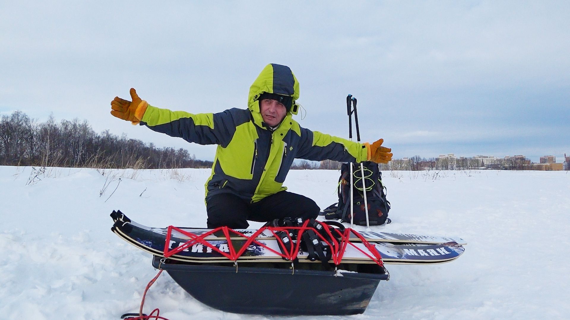 Мои походные сани-волокуши: обзор, фишки, косяки, треш-тест