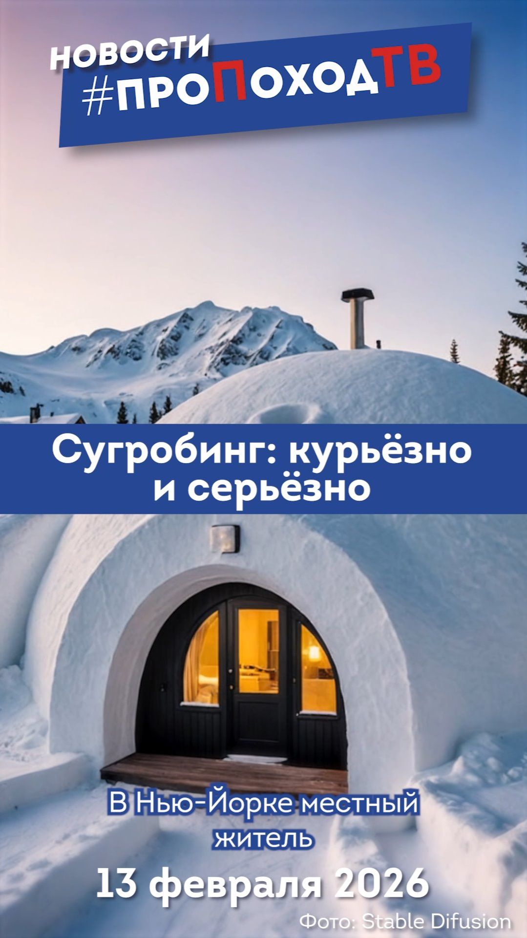 Сугробинг: курьёзно и серьёзно