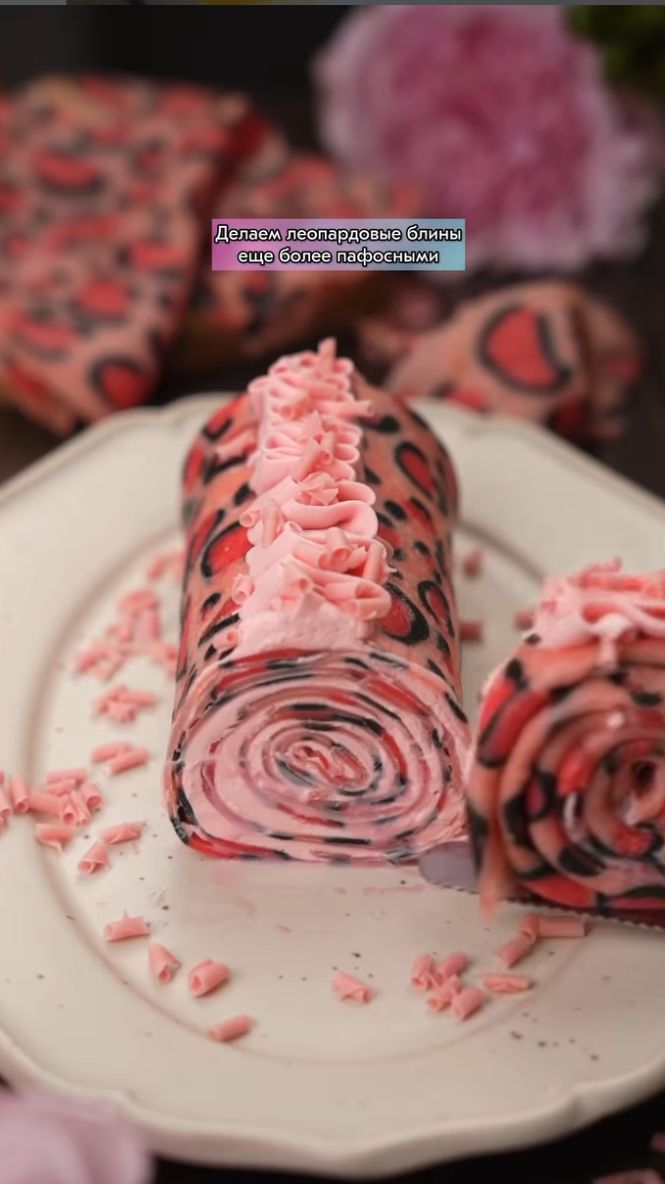 Блины-цацы. Леопардовые блины от Насти Денисовой