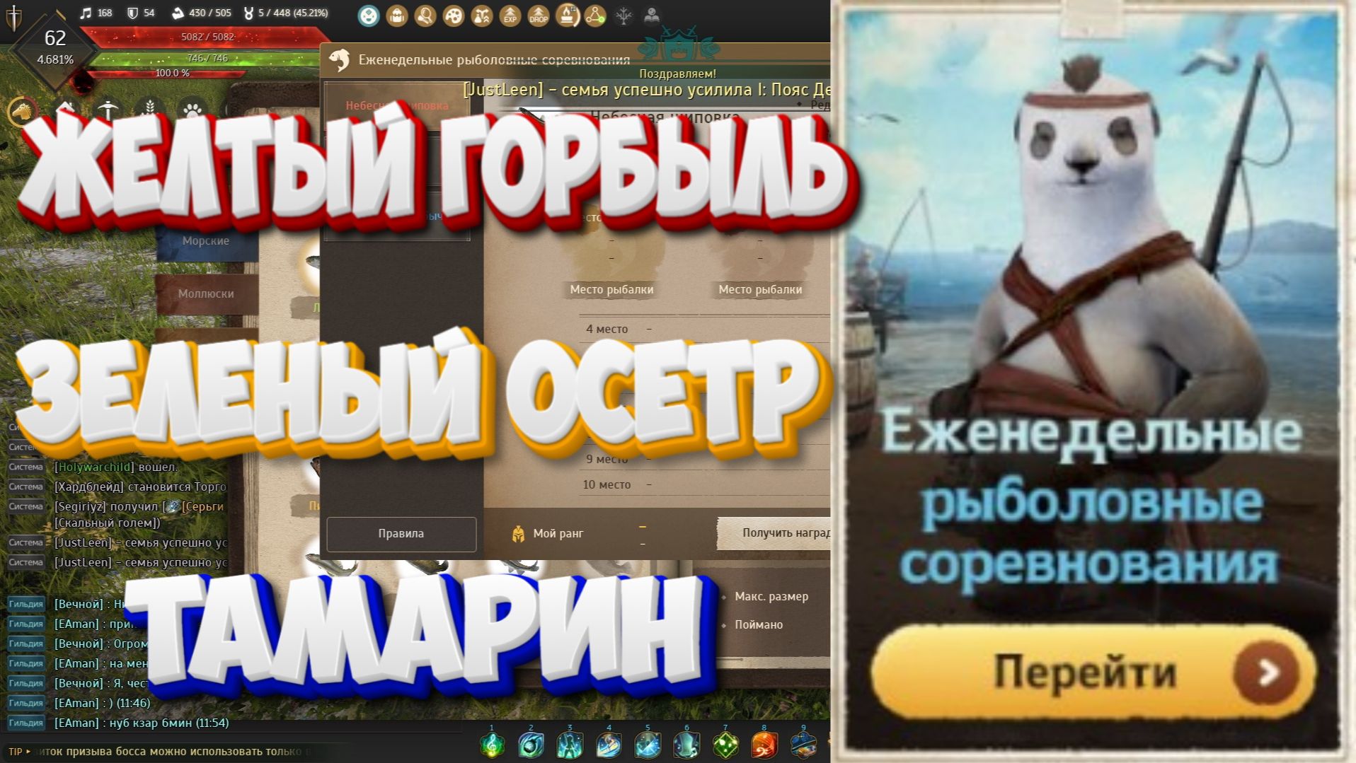 БДО. Жёлтый горбыль. Зелёный осётр. Тамарин. Рыболовные соревнования 16-21.02.2026