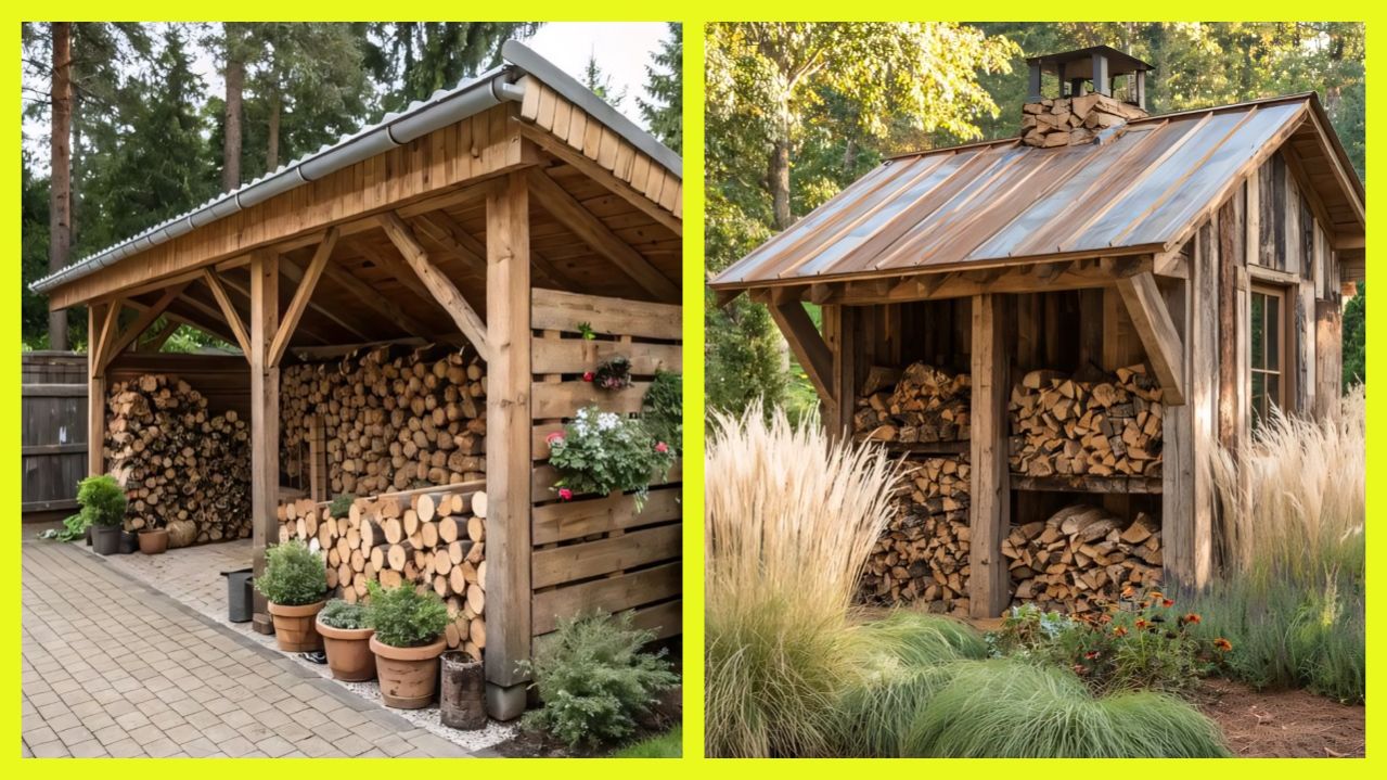 Дровяник на даче: уют и практичность в одном флаконе 🔥🏡