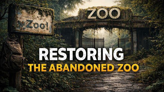 АСМР ВОССТАНАВЛИВАЕМ ЗАБРОШЕННЫЙ ЗООПАРК 🐆🐃ЧЕРЕЗ 10 ЛЕТ! ОЧЕНЬ ИНТЕРЕСНО!! РЕАКЦИЯ