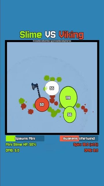 24. Slime 🦠 VS 🪓 Viking