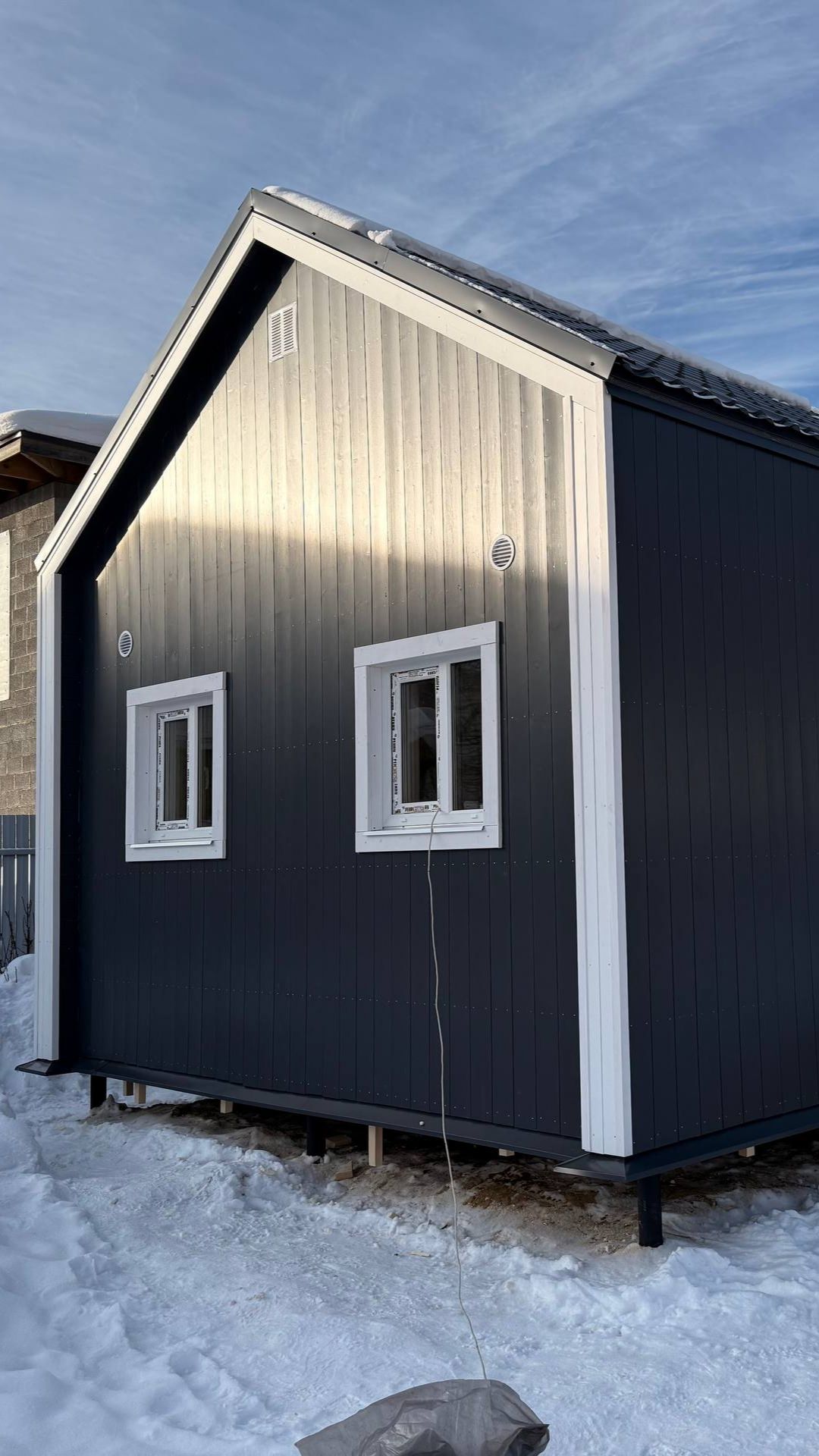 👌🏻#ОБЗОР #Барнхаус по каркасной технологии 6 х 4.5 метров #баня-бочка