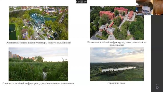 Роль зеленой инфраструктуры в обеспечении рекреационных потребностей жителей г. Калининграда