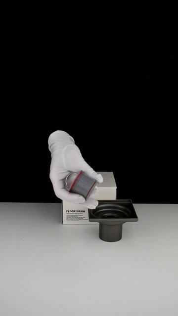 1185 Трап душевой, из нержавеющей стали, 100 х 100 мм