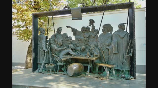 Скульптурная композиция |Запорожские казаки пишут письмо турецкому султану |#история#краснодар