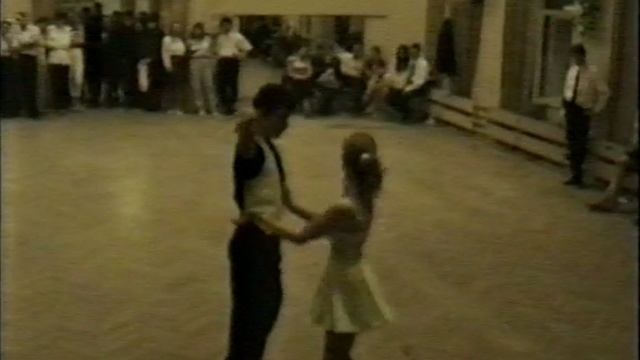 Бал 8 марта 1997 Люда Саноцкая и её партнёр