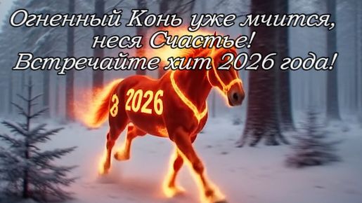 🔥 «Слышишь, слышишь, слышишь» Подарок слушателям.🐎Огненный Конь несёт Счастье! С НОВЫМ 2026 годом!