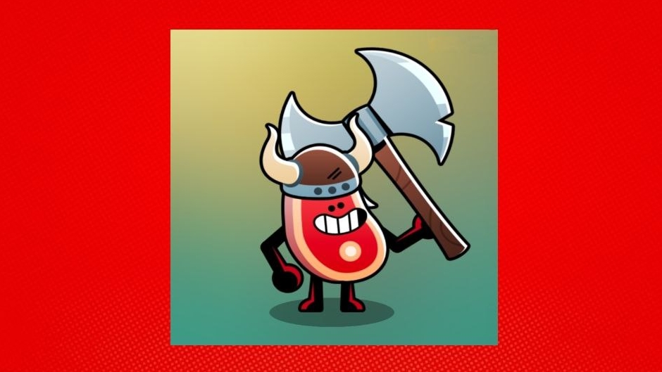 Открыл нового персонажа Хорна в игре Фуд ганг