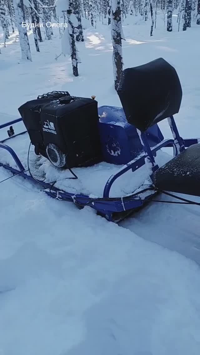 АЛЬБАТРОС XLV9 МОТОТОЛКАЧ. ПЕРВЫЕ ПОКАТУШКИ. КАК ОН ЕДЕТ ПО ГЛУБОКОМУ СНЕГУ? 03.02.26