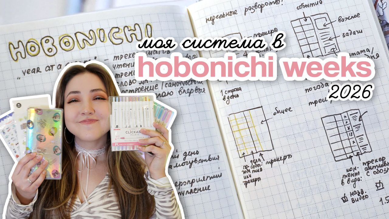 Как я планирую в Hobonichi weeks 2026 🌈 ВСЕ развороты!