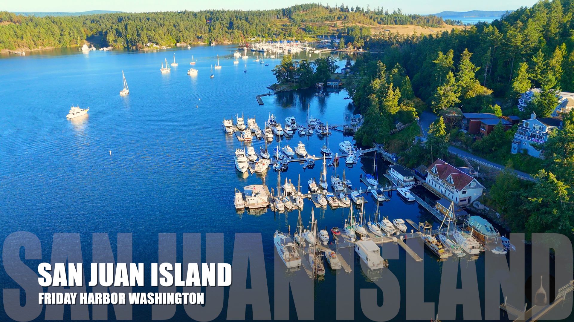 Скрытые марины острова Сан-Хуан 🌊 | Рядом с Friday Harbor | DJI Mini 4