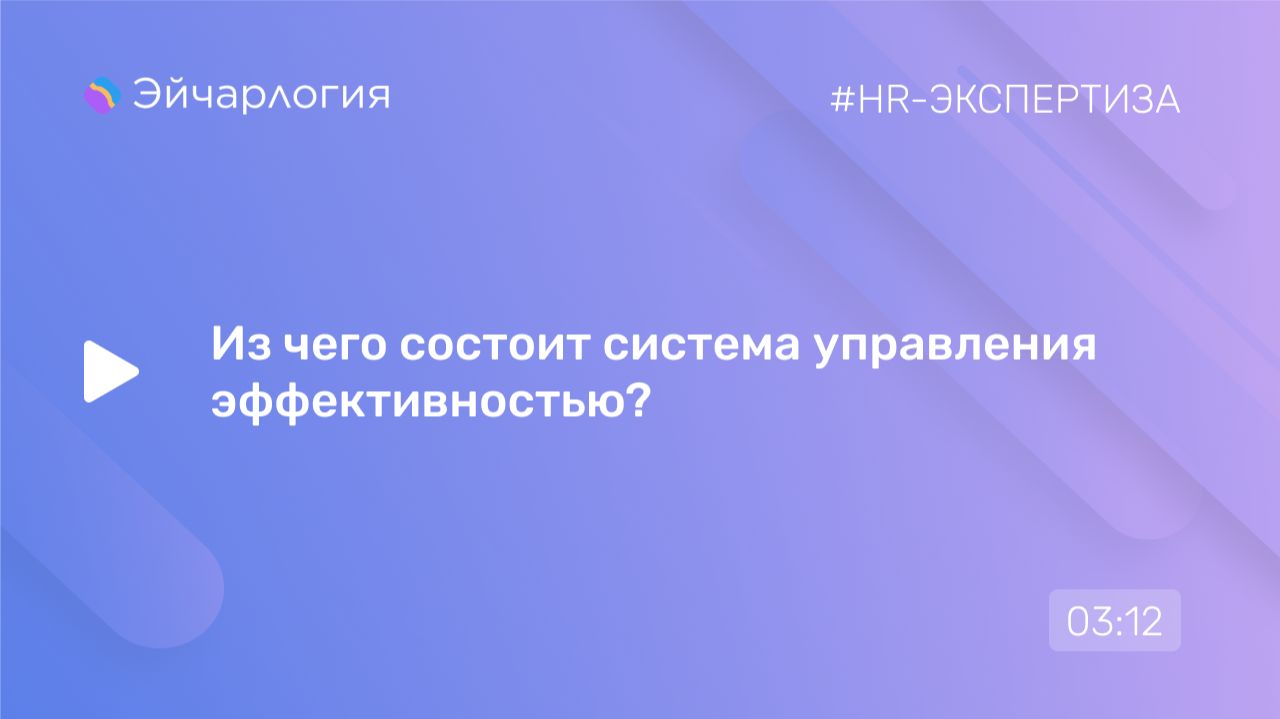 Из чего состоит система управления эффективностью?