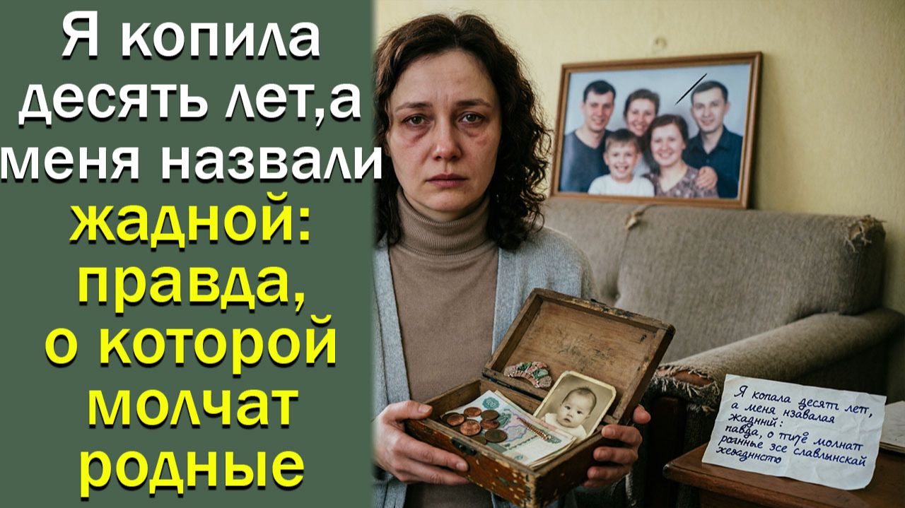 Я копила десять лет, а меня назвали жадной: правда, о которой молчат родные