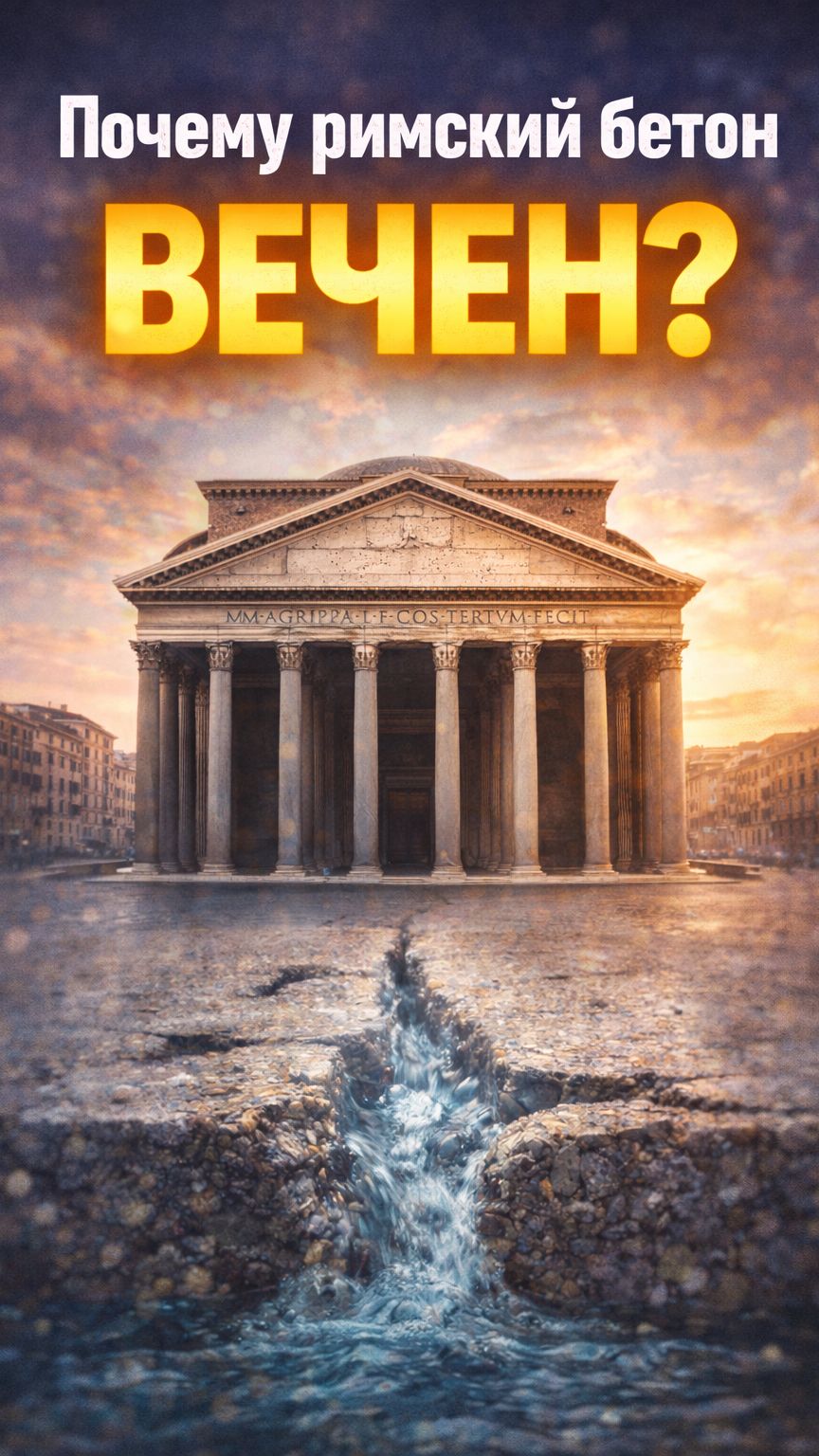 Вечный бетон Рима: Секрет Пантеона! 🏛️