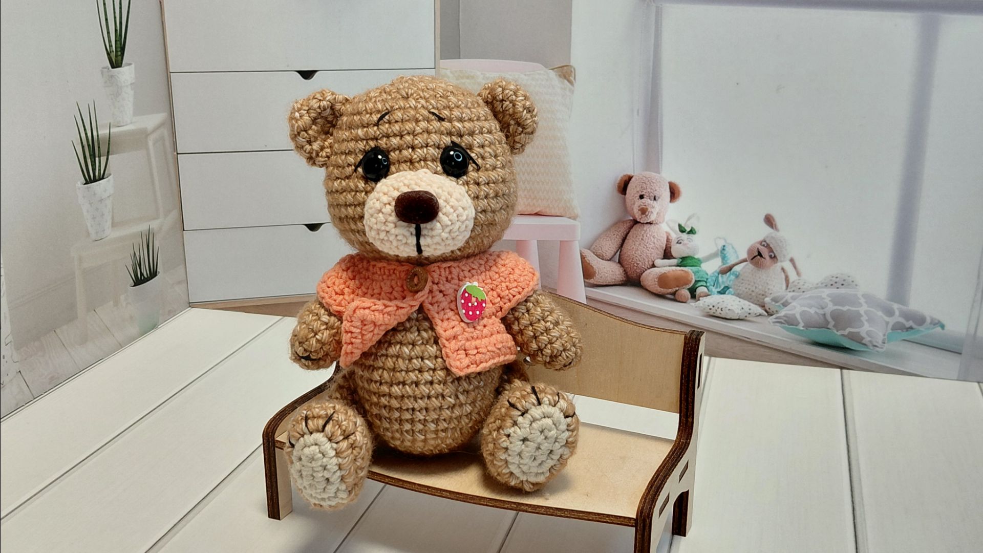 16.02.26 Отчет№6 в марафоне "Вязание=это серьезно 2" ВЭС-2. г.Мадрид - Мишка😊