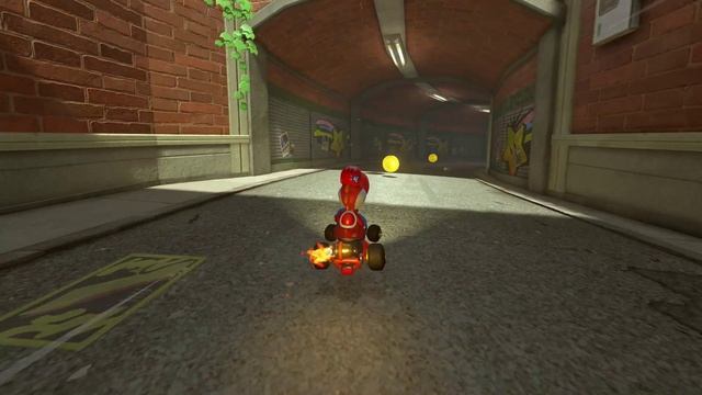 Йоши врезается во всё подряд