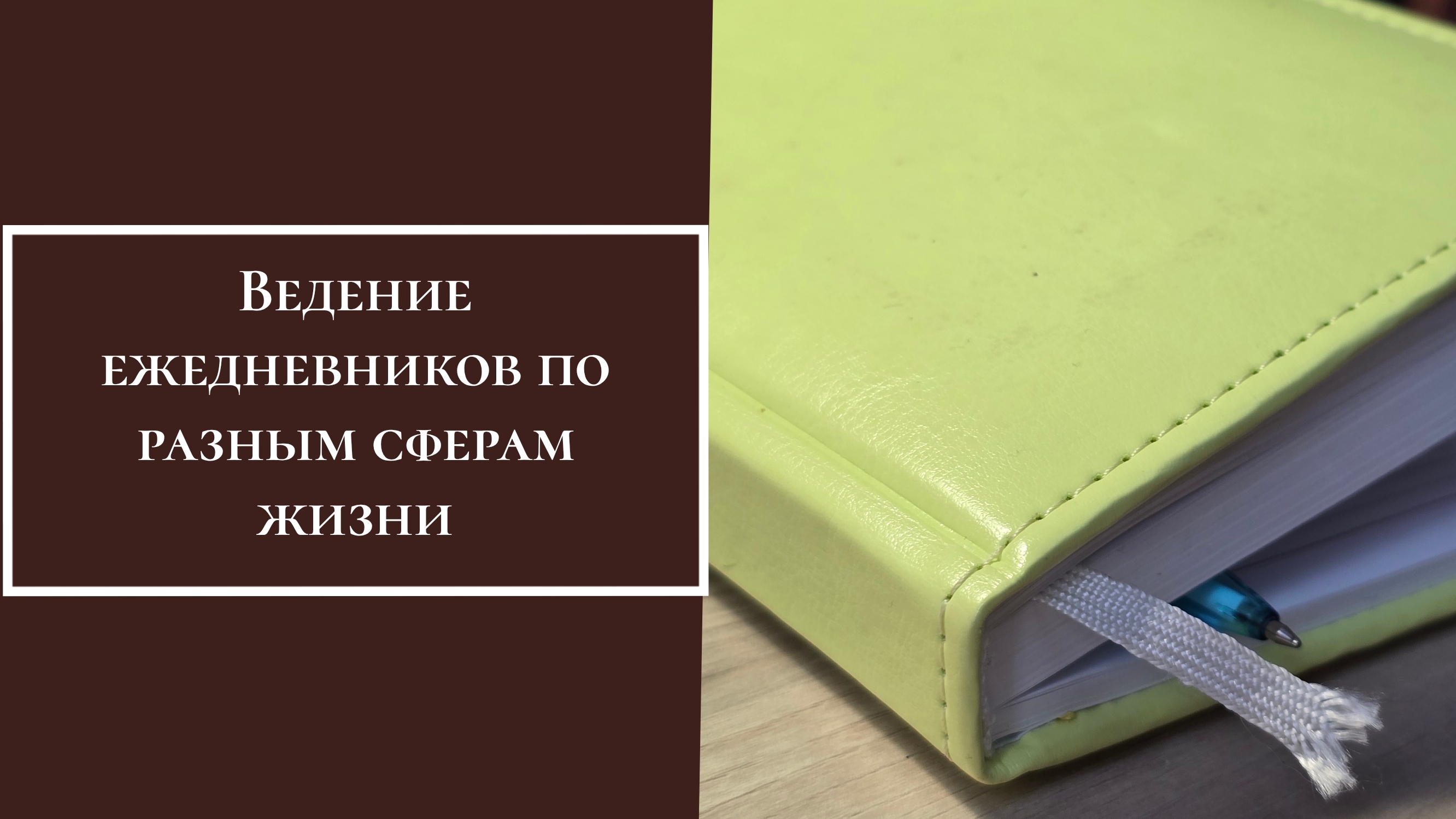 Ведение ежедневников по разным сферам жизни
