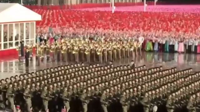 Спецназ КНДР с флагами РФ и под песню «Служить России»