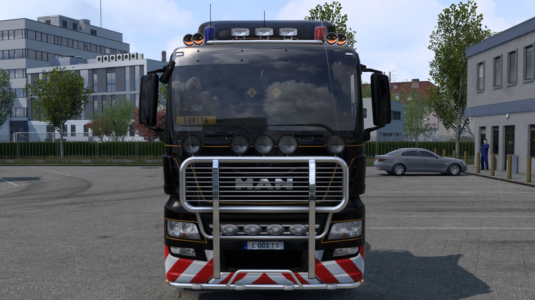 ETS2 MAN TGX Euro 6 XL 41.640 Дижон-Женева негабарит с сопровождением
