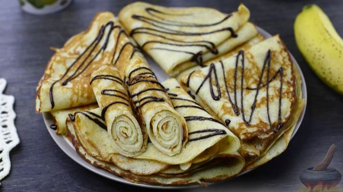 БАНАНОВЫЕ БЛИНЧИКИ