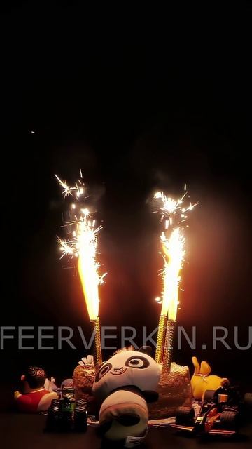 Тортовые свечи фонтаны 10 см 30 сек