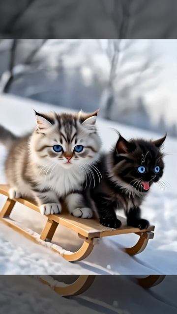 Всем котам масленица! Горки, санки, блины