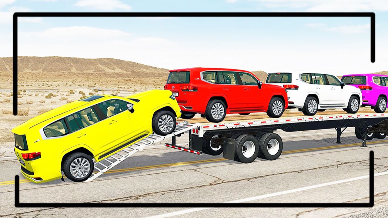 Мультики для детей. Желтый гелик и внедорожники на испытаниях. Смотреть мультики для малышей.