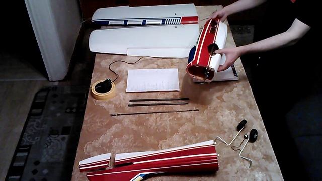 №8- Взвесил элементы модели.