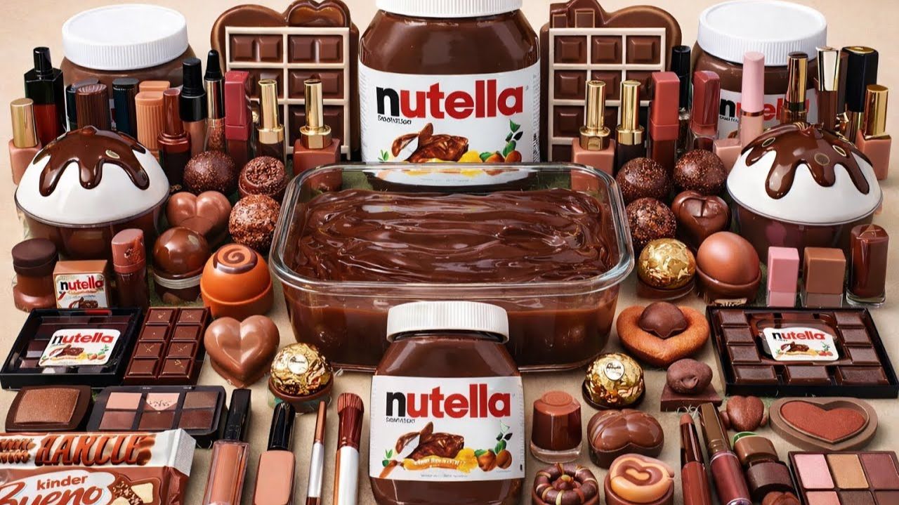 АСМР Слайм 💗 Шоколадная Нутелла 💗 Сладкий Слайм АСМР