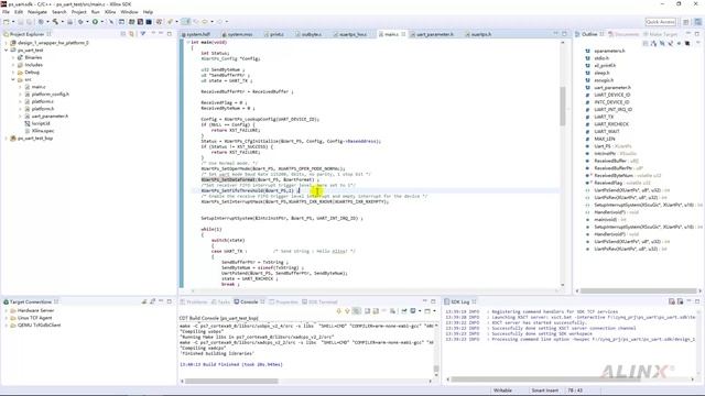 FPGA ZYNQ Video Tutorial - AX7010 AX7020 Tutorial - SDK Experiment 08_PS-side UART ReadWrite Control