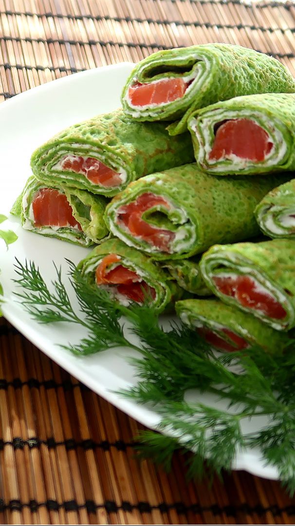 Закусочные блинчики с двумя видами начинки