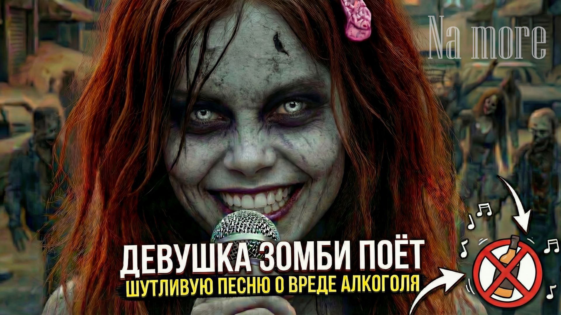 Na more. Шуточная песня о зомби и вреде алкоголя. Когда ты выпьешь...