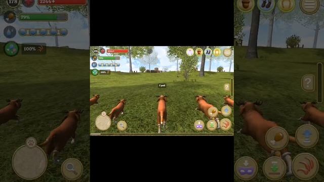 Играю в симулятор кошки за кошку-оленя