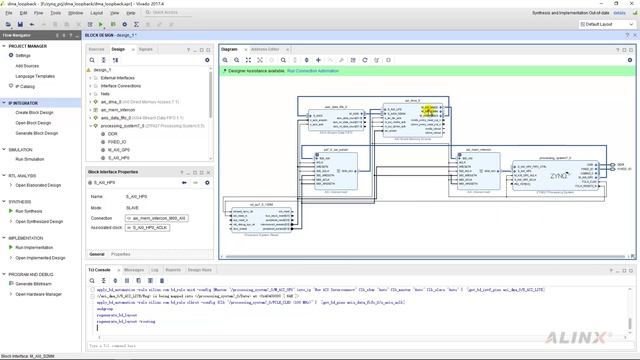FPGA ZYNQ Video Tutorial - AX7010 AX7020 Tutorial - SDK Experiment 15_DMA Loopthrough Test