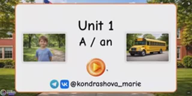 Grammar pre-A1 unit 1