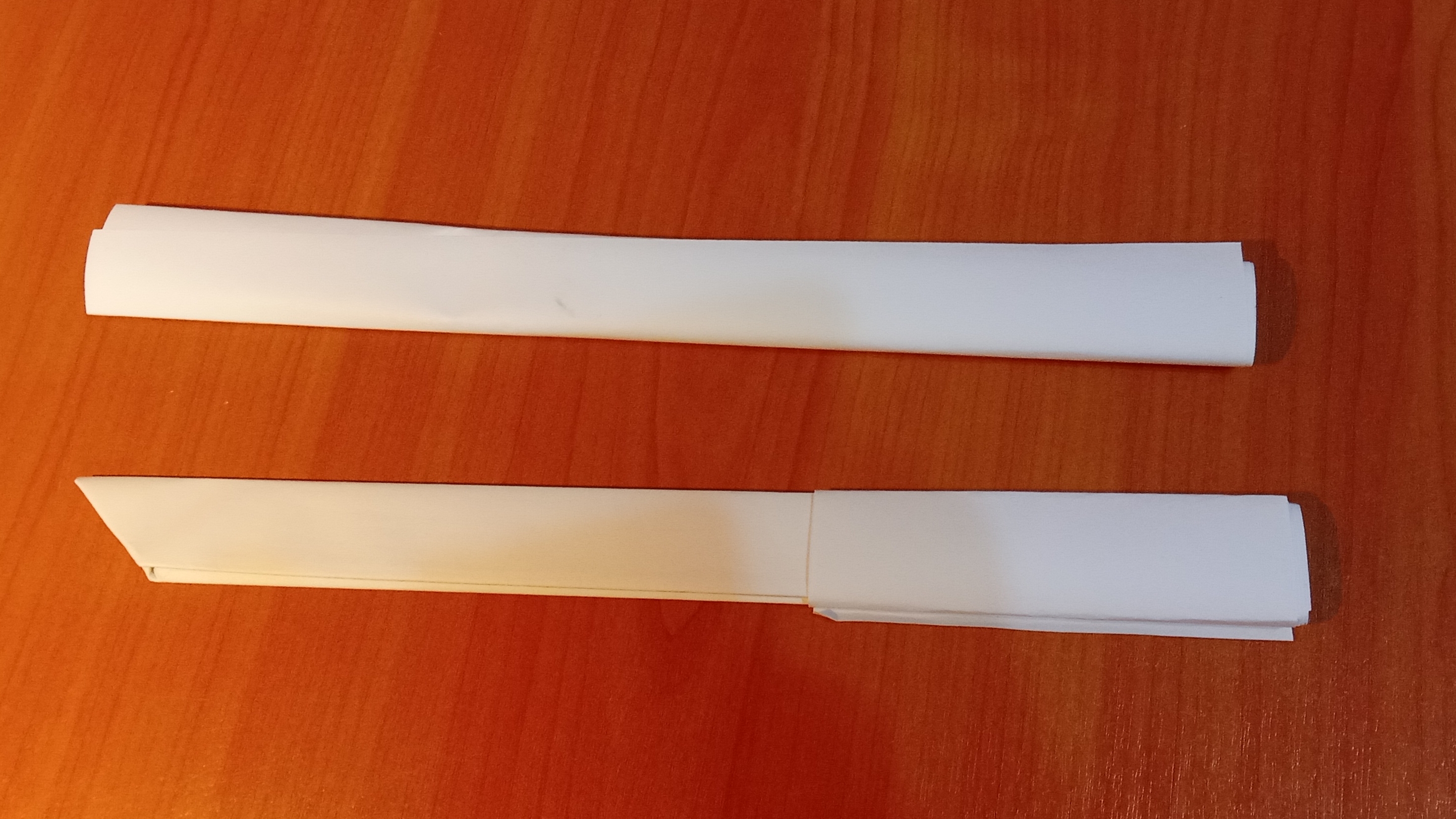 Оригами нож танто. Оружие из бумаги