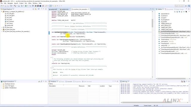 FPGA ZYNQ Video Tutorial - AX7010 AX7020 Tutorial - SDK Experiment 02_PS Pulse Timer Interrupt ps_ti