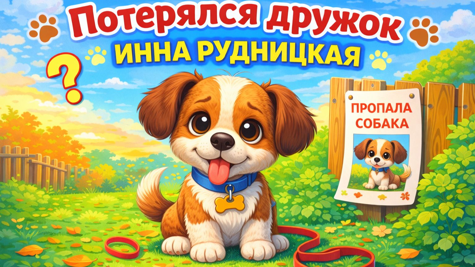 Потерялся Дружок .Стихотворение детям.